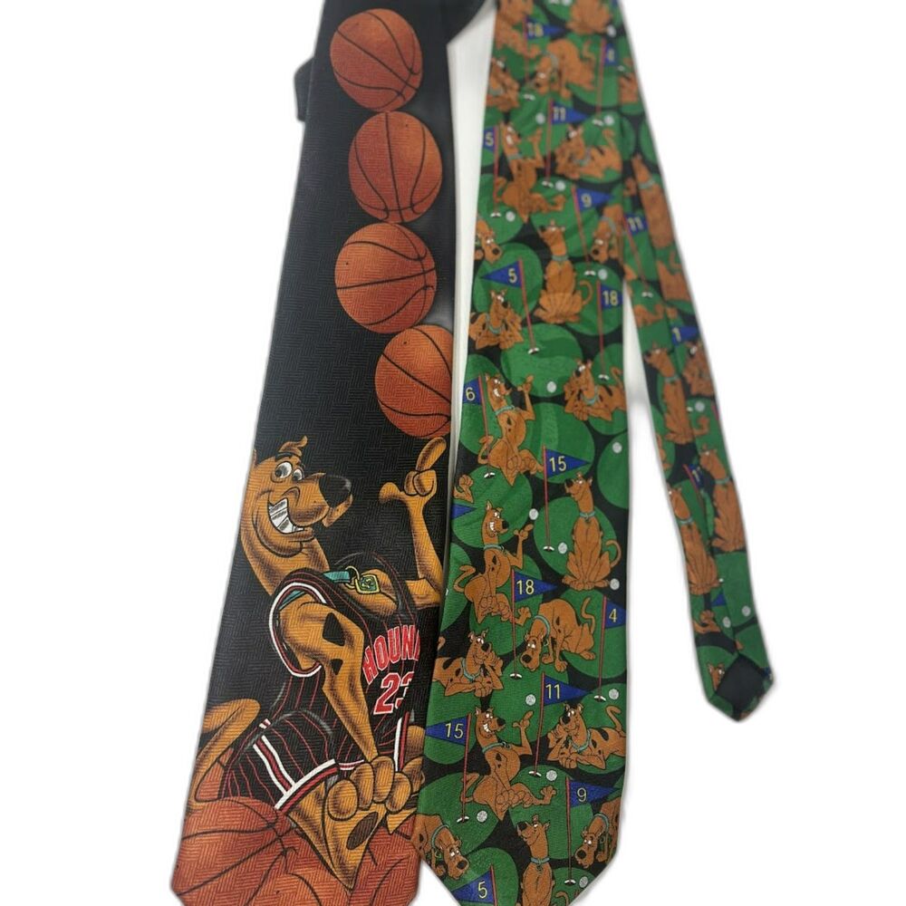 Set Of Scooby Doo Vintage Ties Men's Basketball Sport… - Gem